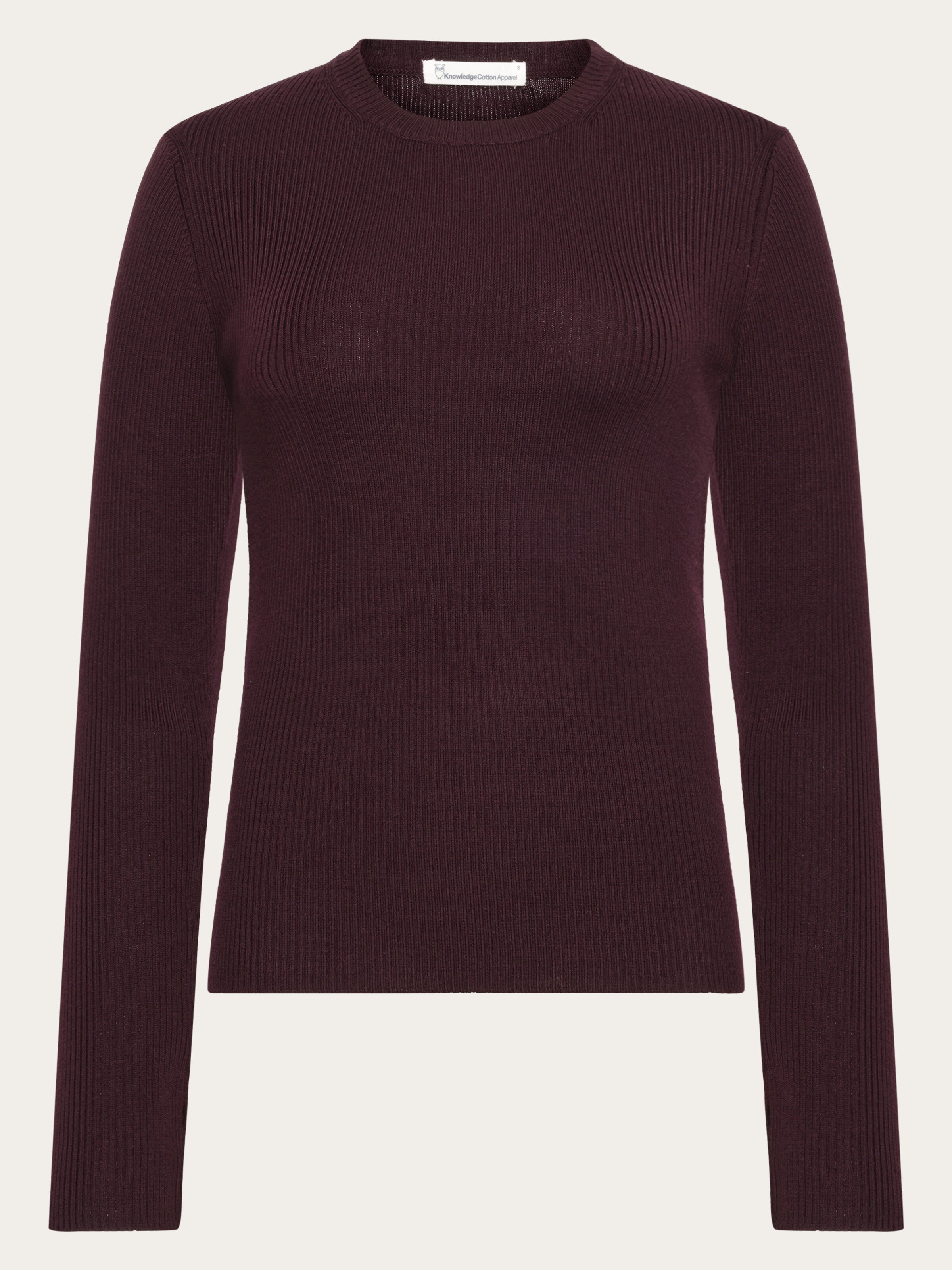 Merino Wool Rib Knit RWS - Fig – KnowledgeCotton Apparel Europe